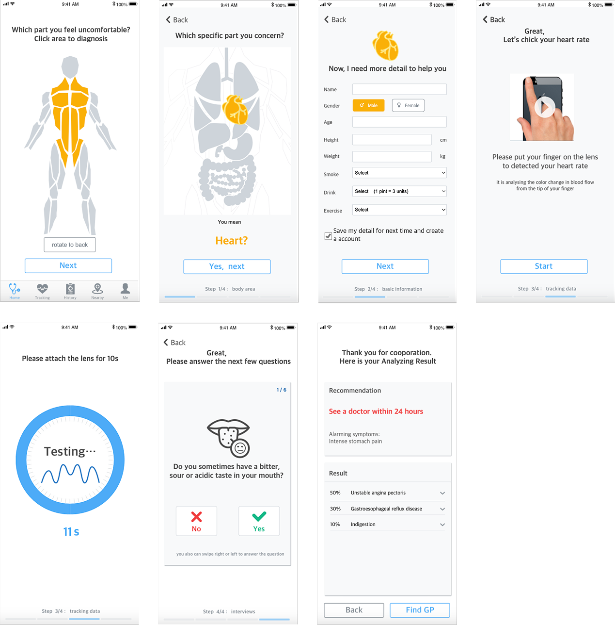 Case Study - Diagnosis Symptom Application
